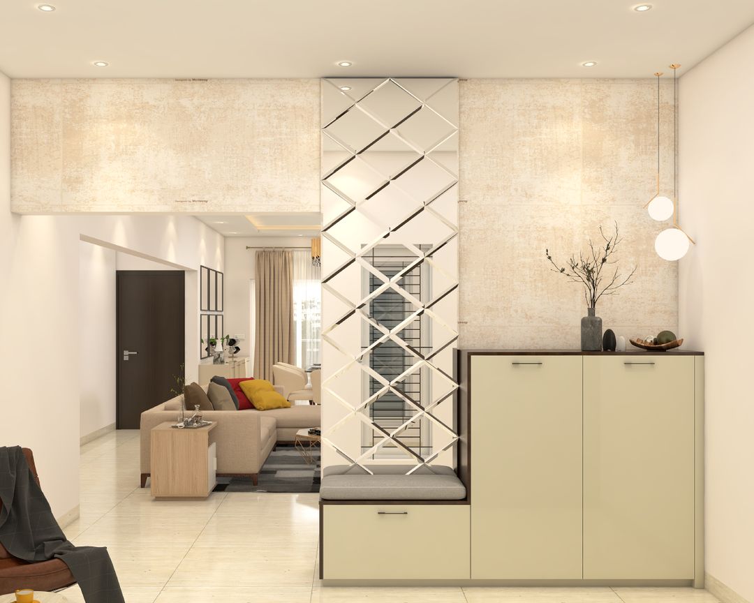 Modern Foyer Design With Step Storage | Livspace