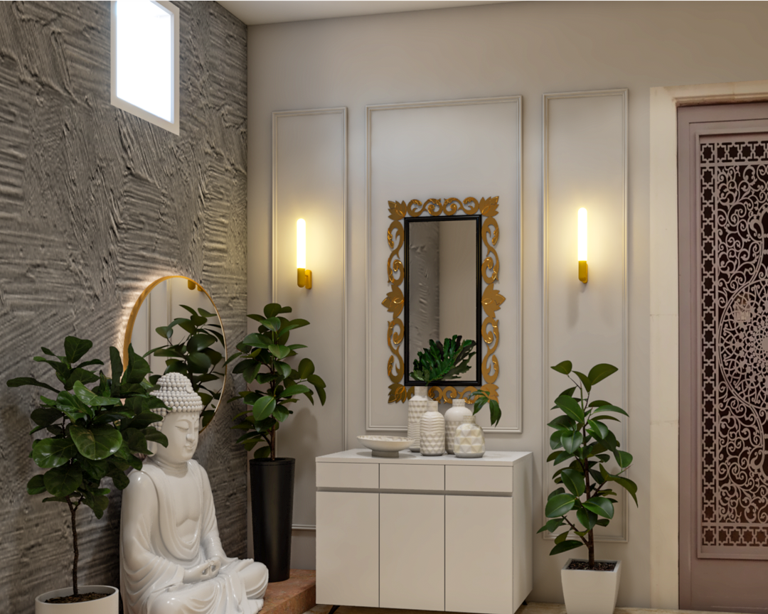 Spacious Classic Style Foyer Design With Rich Interiors | Livspace