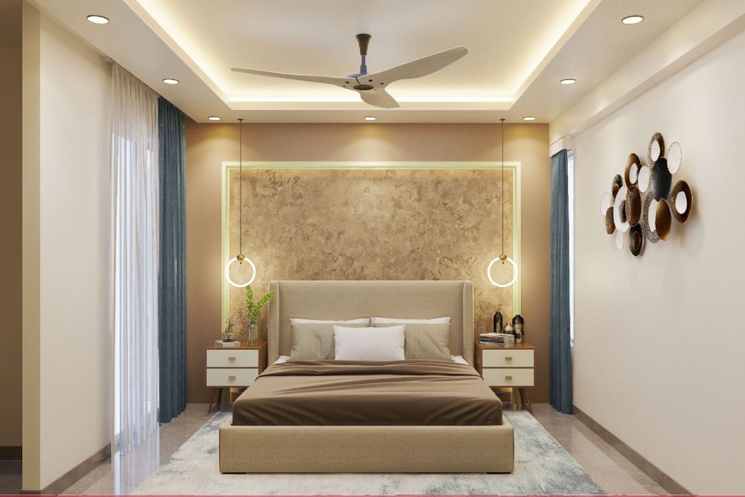 False Ceiling Design and Backdrop Wall for a Sophisticated Look | Livspace