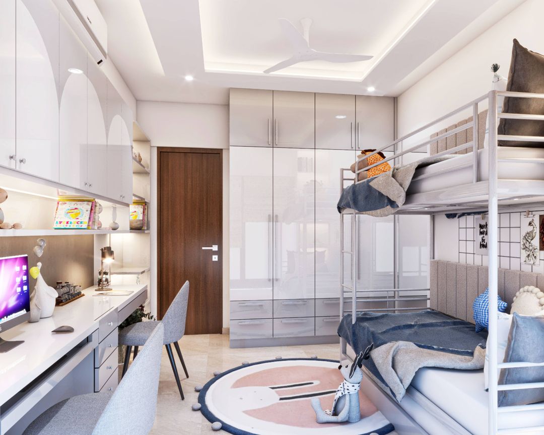 Compact Kid's Bedroom Design With Bed Storage | Livspace