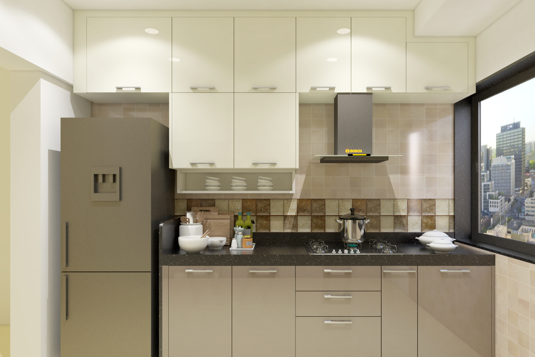 Contemporary Kitchen Design With Compact Interiors And Glossy Finish ...