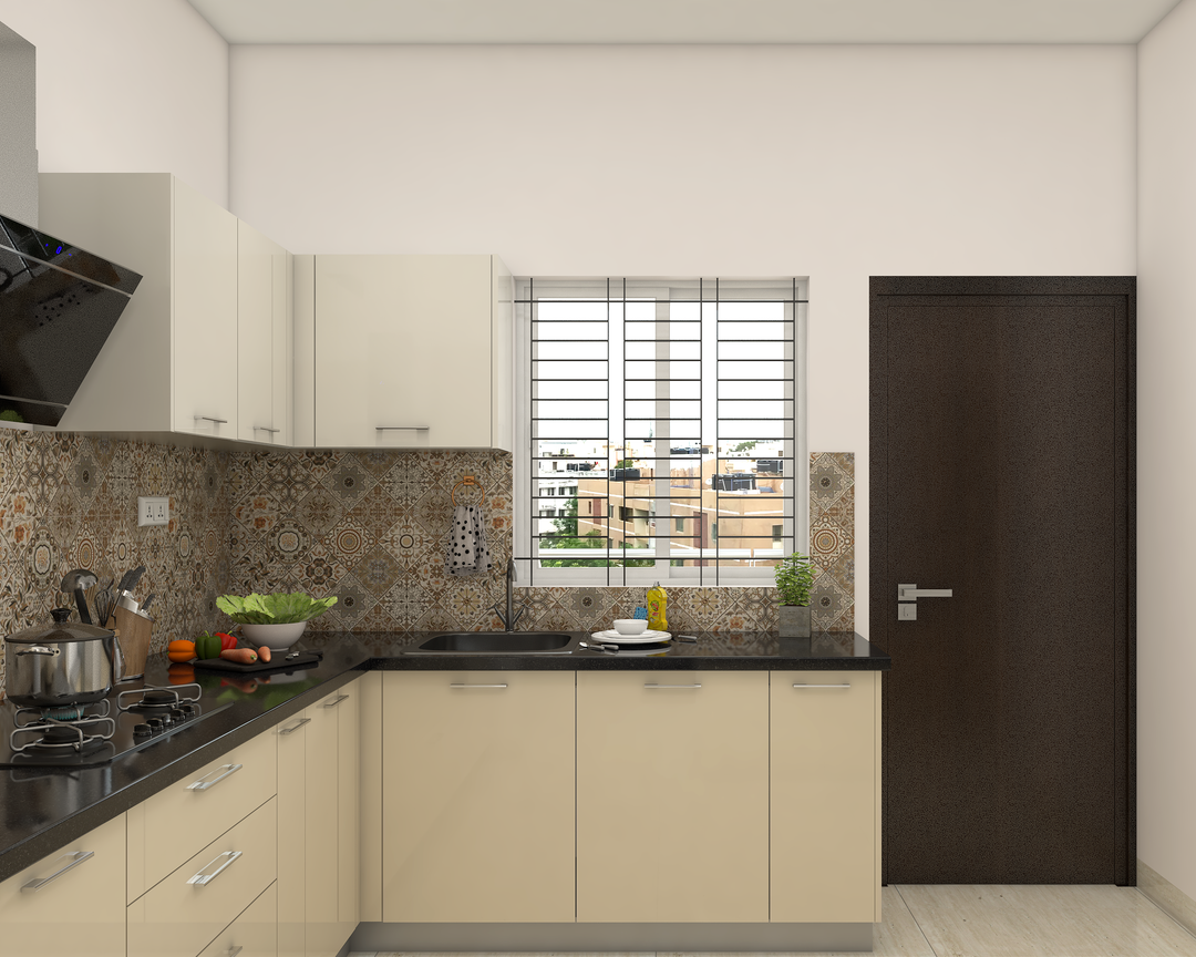 Low Maintenance Modular L-Shape Kitchen Design | Livspace