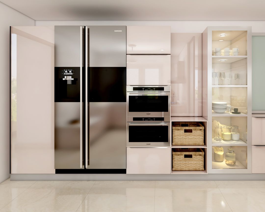 Low Maintenance Convenient Modern Style Spacious Kitchen Cabinet Design ...
