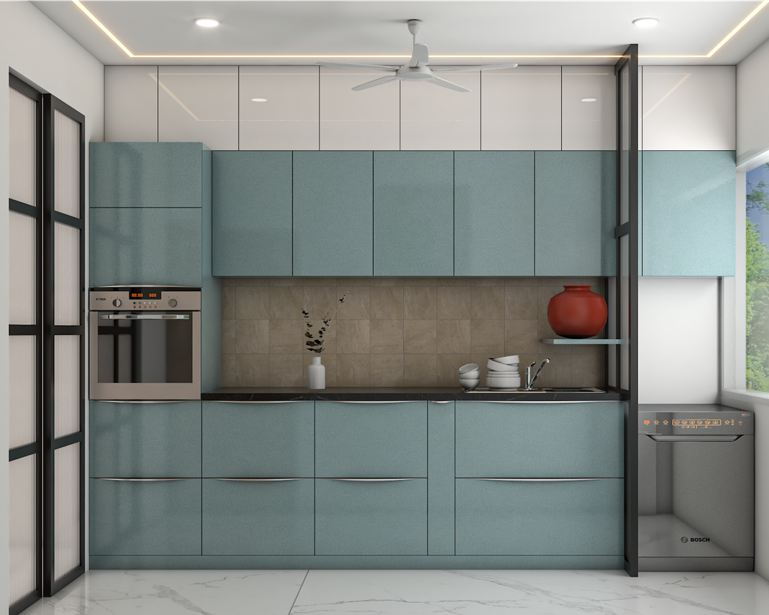 Spacious Modular Kitchen Designed For Rental Homes | Livspace