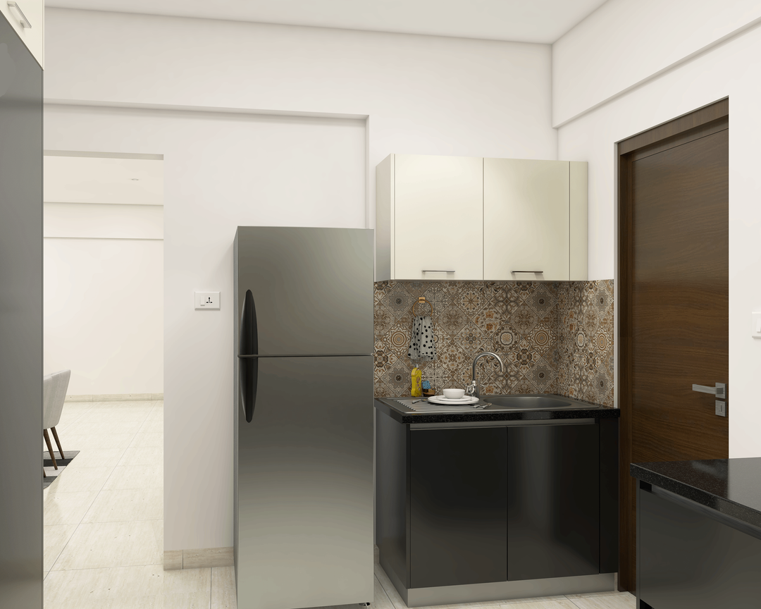 Elegant Convenient Modern Style Spacious Kitchen Design | Livspace