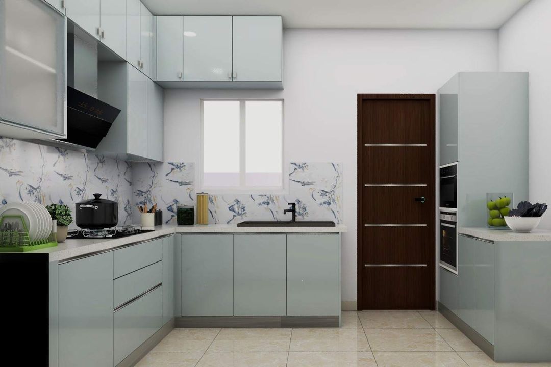 Convenient Modern Styled Compact Kitchen Design | Livspace