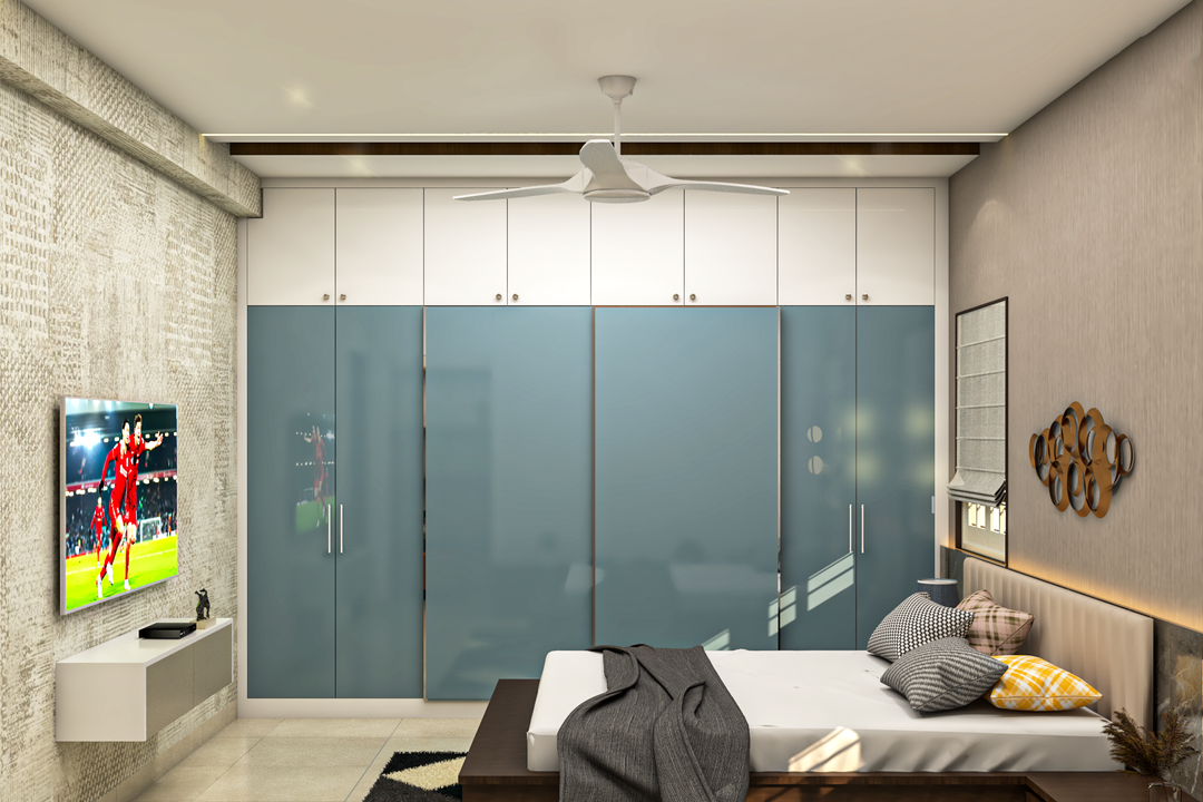 Wooden Finish Drop-Down False Ceiling | Livspace
