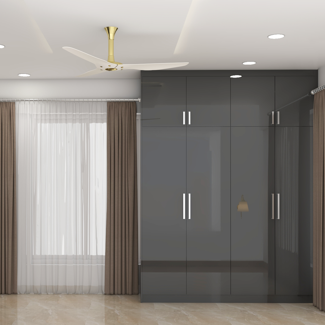 Compact Sized Contemporary Full-Length Wardrobe Design | Livspace