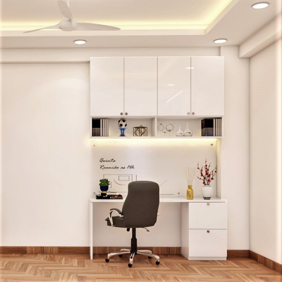 Spacious Study Table Design With Modern Amenities | Livspace