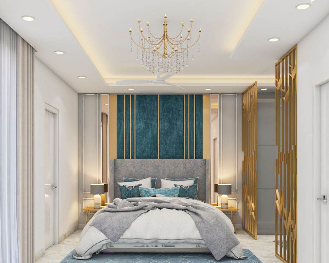 Single-Layered Rectangular False Ceiling Design | Livspace