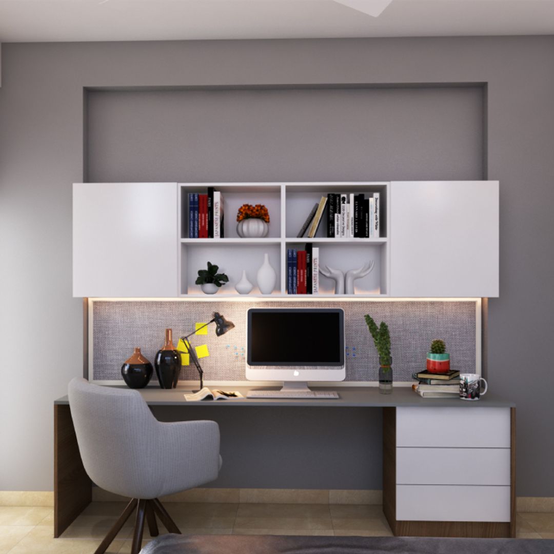 Low-Maintenance Wall Paint Design For Home Offices | Livspace
