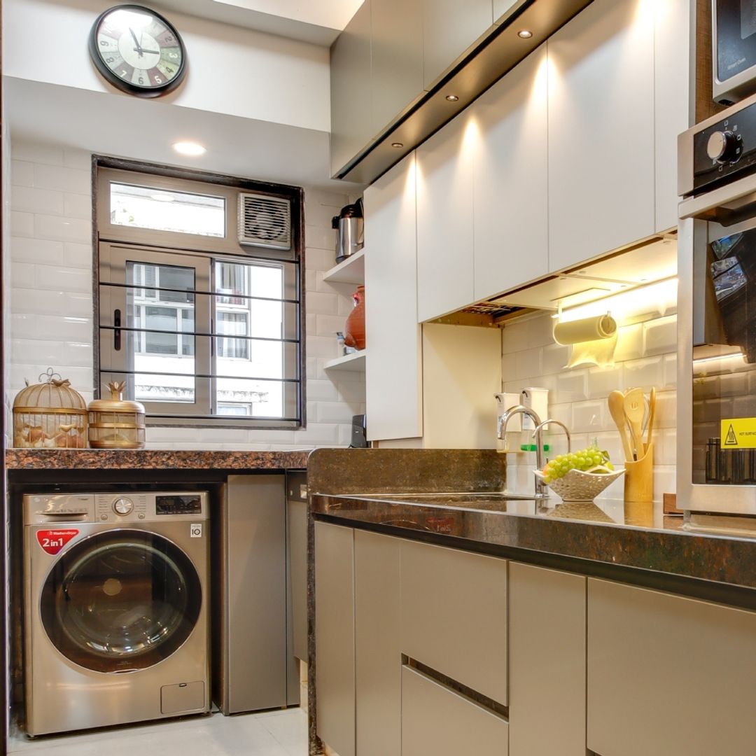 Low-Maintenance Kitchen Window Design With Grills | Livspace