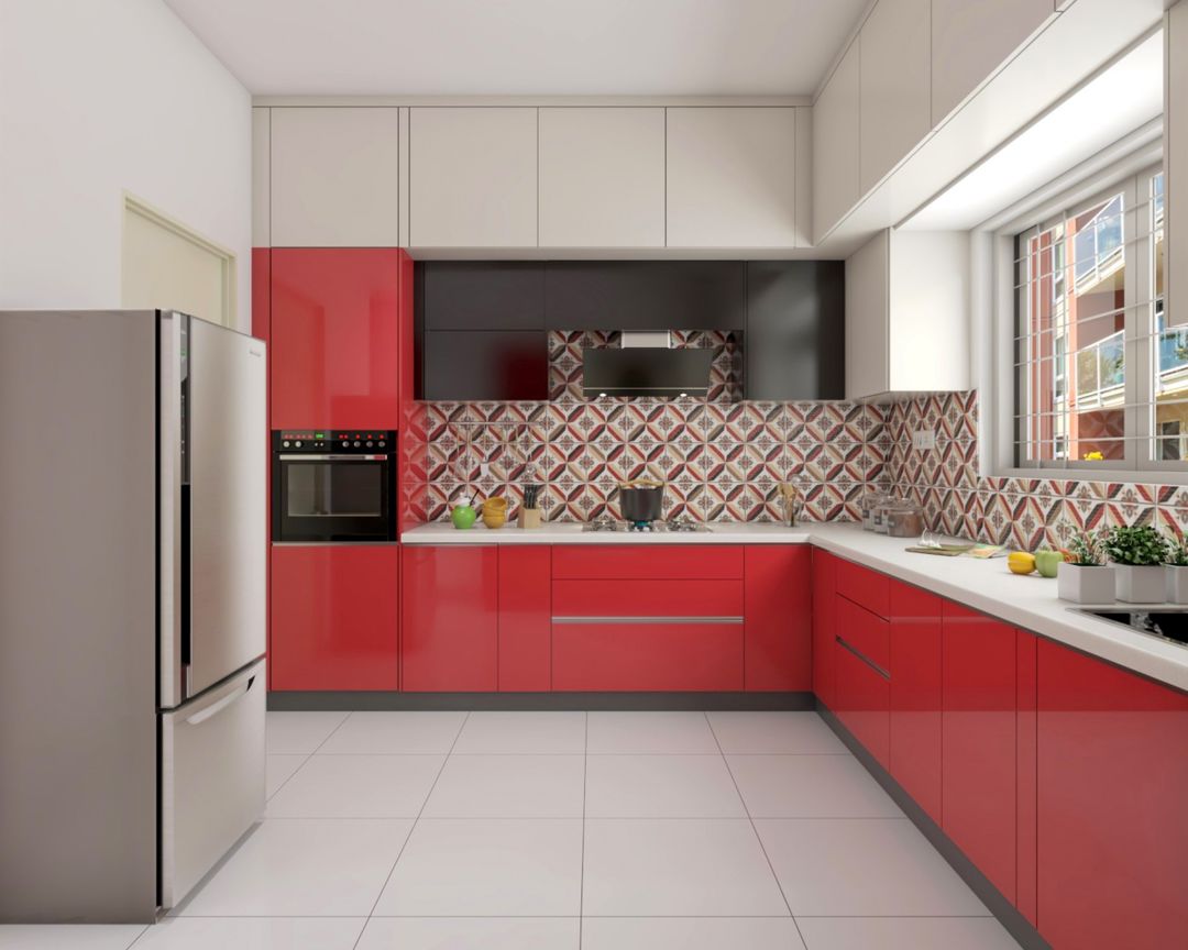 Contemporary Ceramic Matte Mulitcoloured Kitchen Tile Design