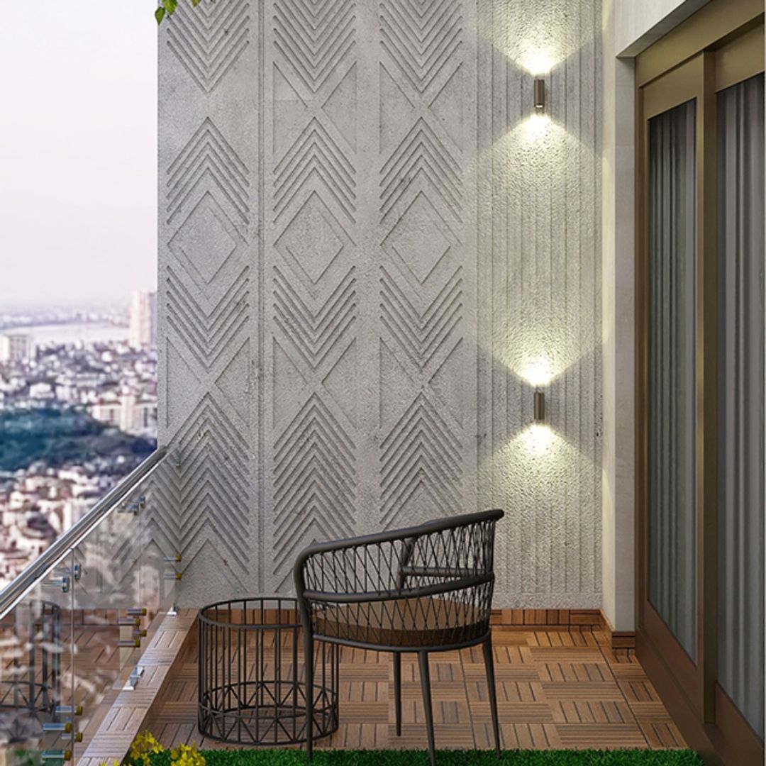 Balcony Design With Wooden False Ceiling | Livspace