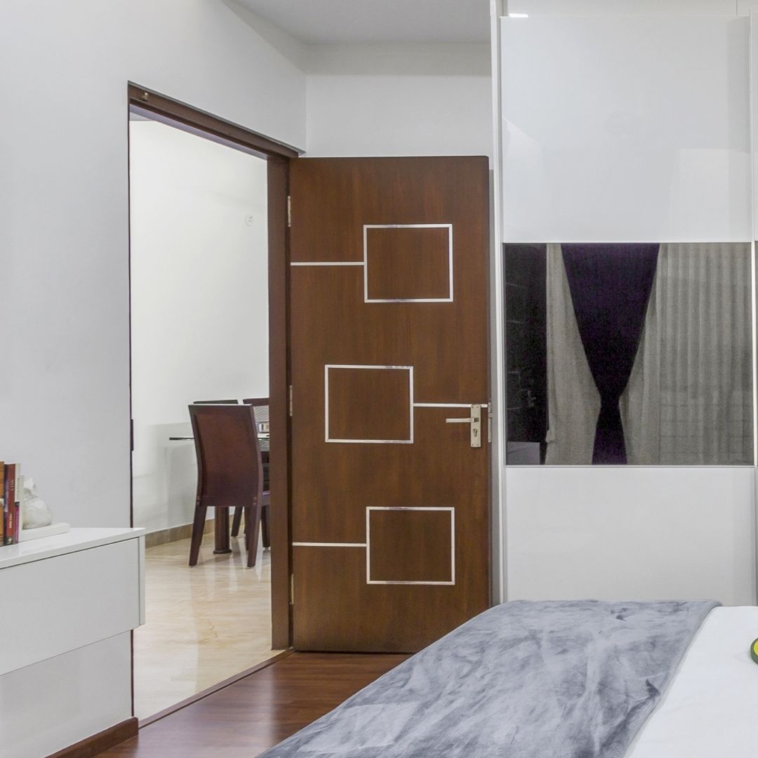 Sleek Bedroom Door Design with Modern Matte Finish and Single Swing ...