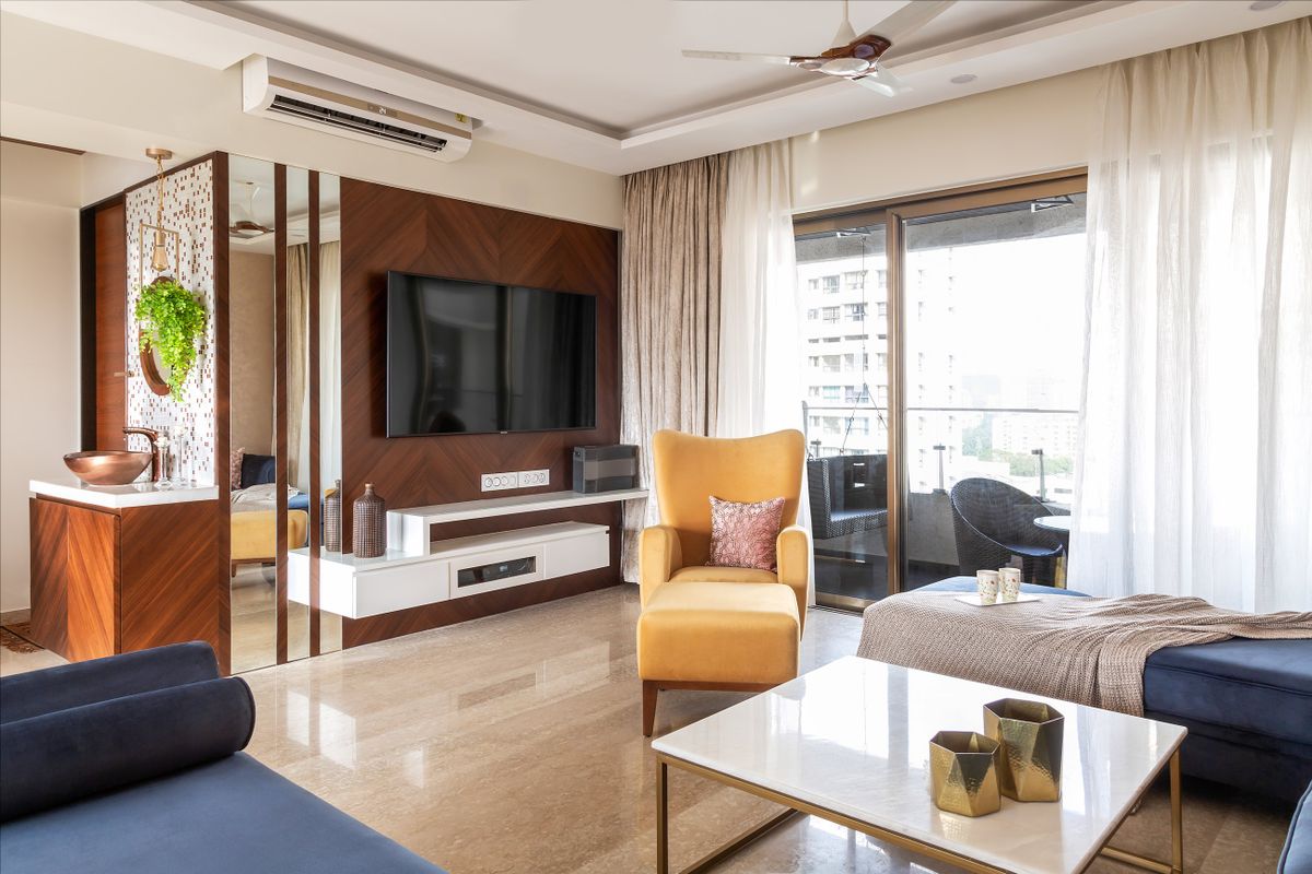 Minimal Peripheral False Ceiling Design | Livspace