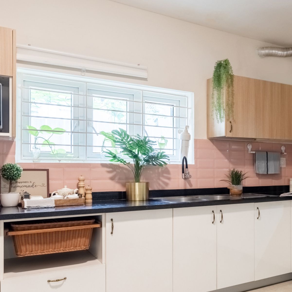 Kitchen Windown Design With UPVC Shutters | Livspace