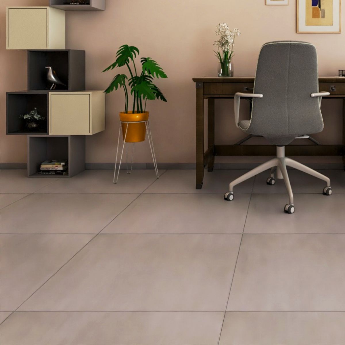 Neutral-Toned Flooring Design With Insulating Properties | Livspace