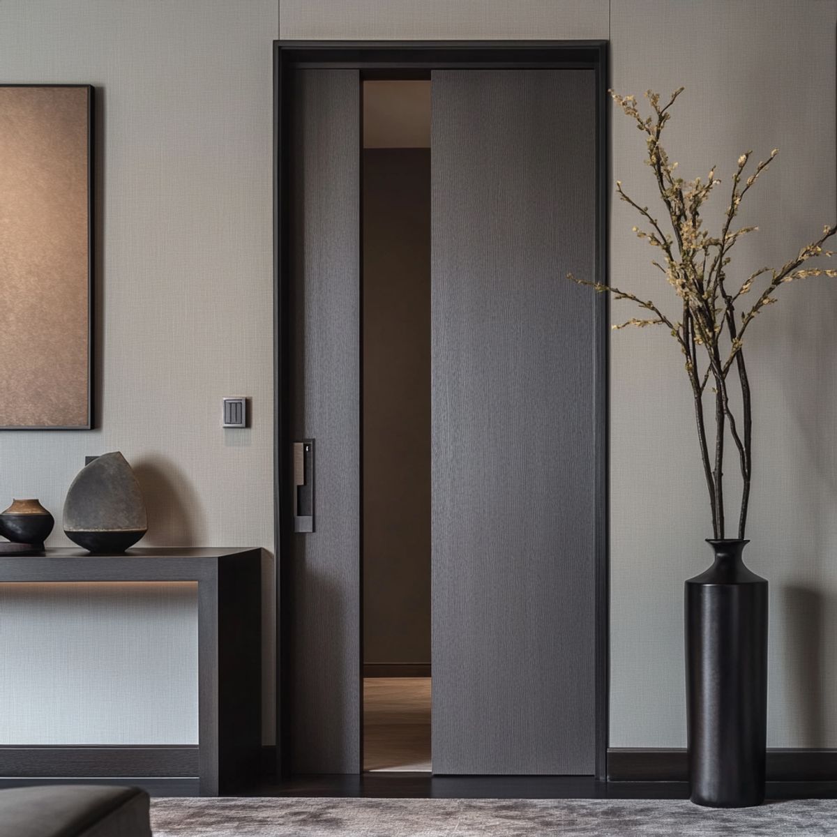 Matte-Finish Minimal Door Design: Bedroom and Entryway Friendly | Livspace