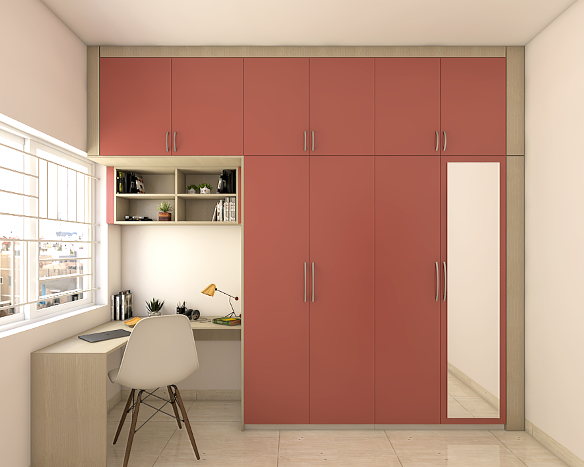 Low Maintenance Shabby Chic Style Spacious Wardrobe Design | Livspace