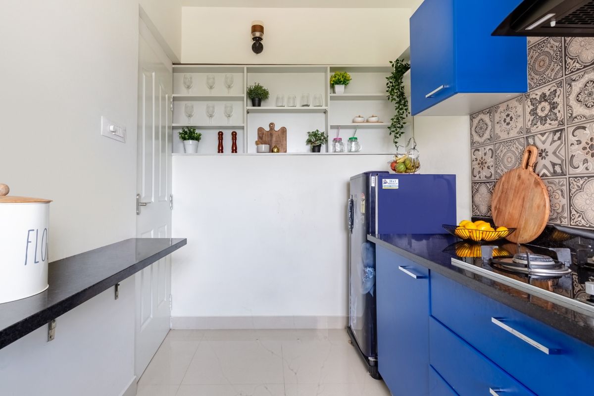Modular Kitchen Design With A Granite Countertop | Livspace