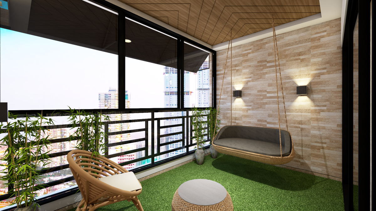 Cheerful-Vibrant Balcony Design Ideas | Livspace