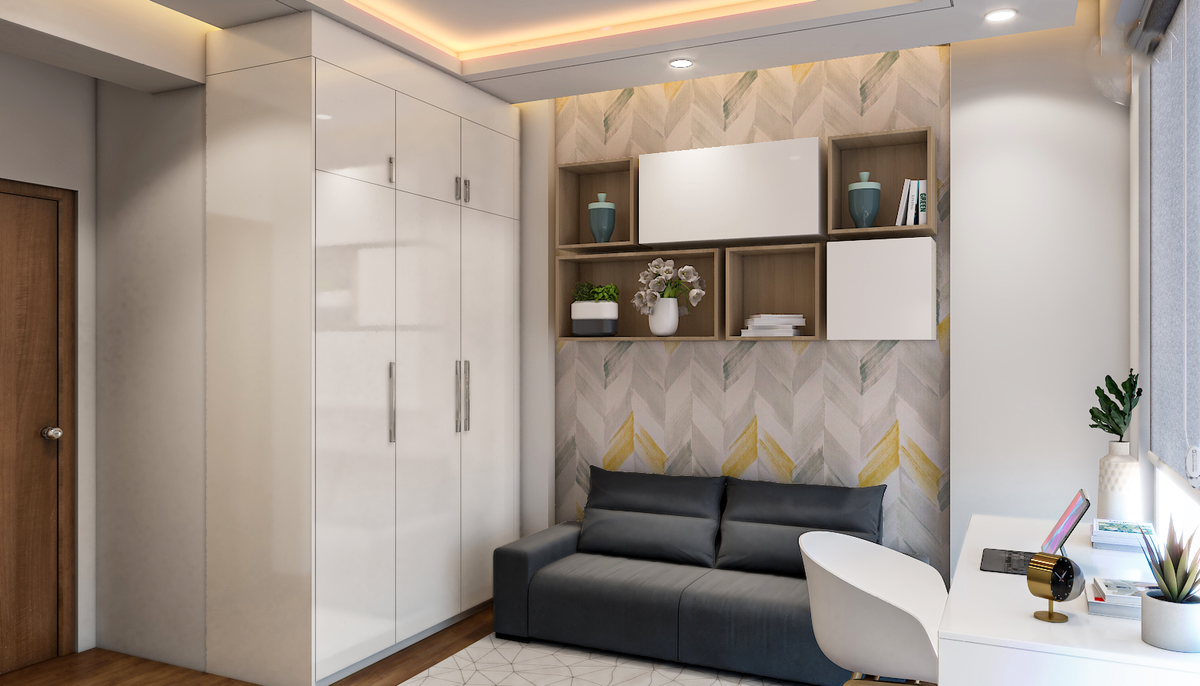 Modern Styled Convenient Compactl Kids Bedroom Design | Livspace