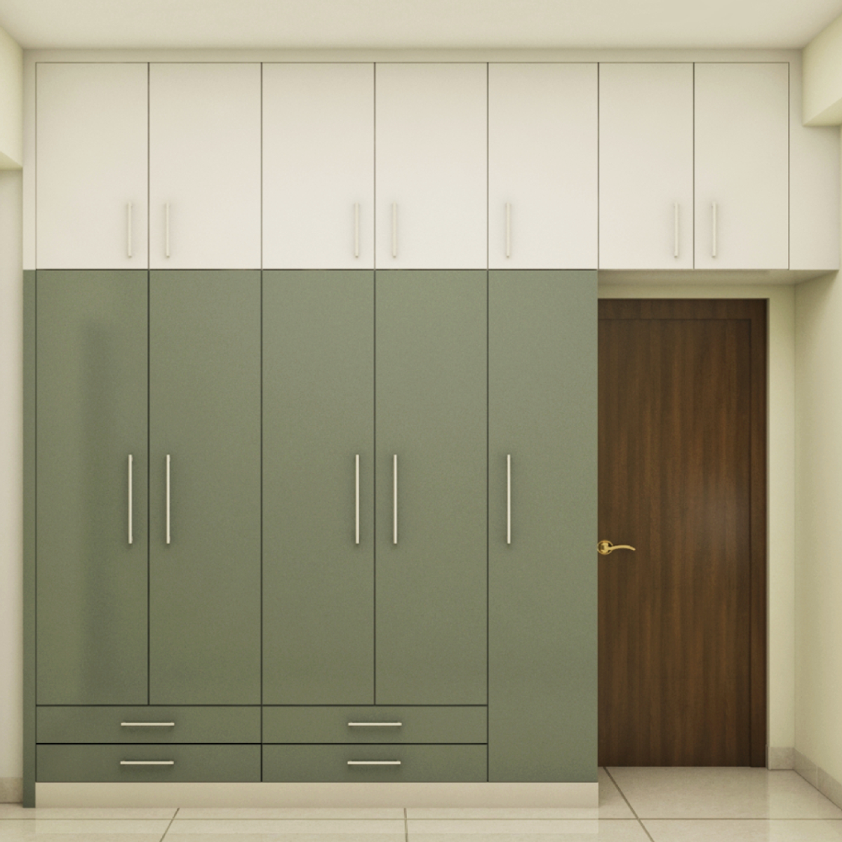 Modern Spacious Hinged Wardrobes with Dual Colours | Livspace