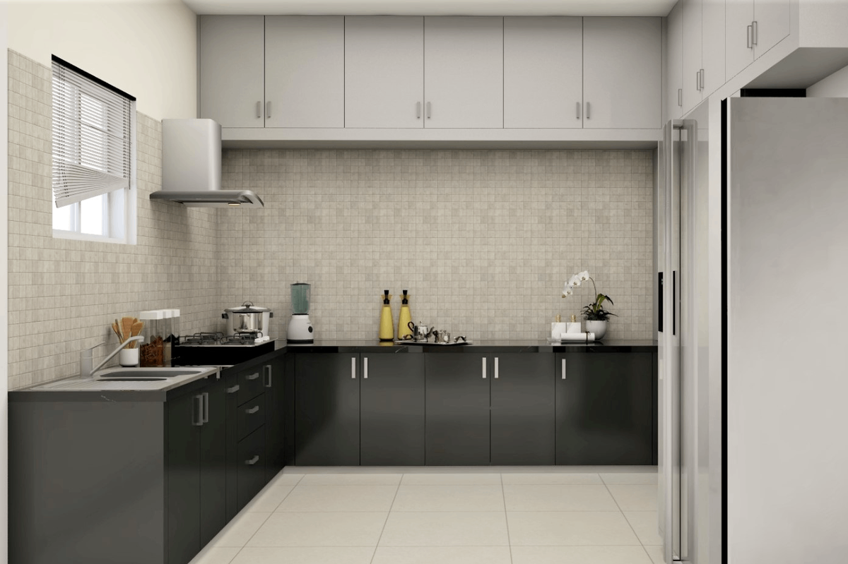 Modern Spacious Low Maintenance Efficient Kitchen Design | Livspace