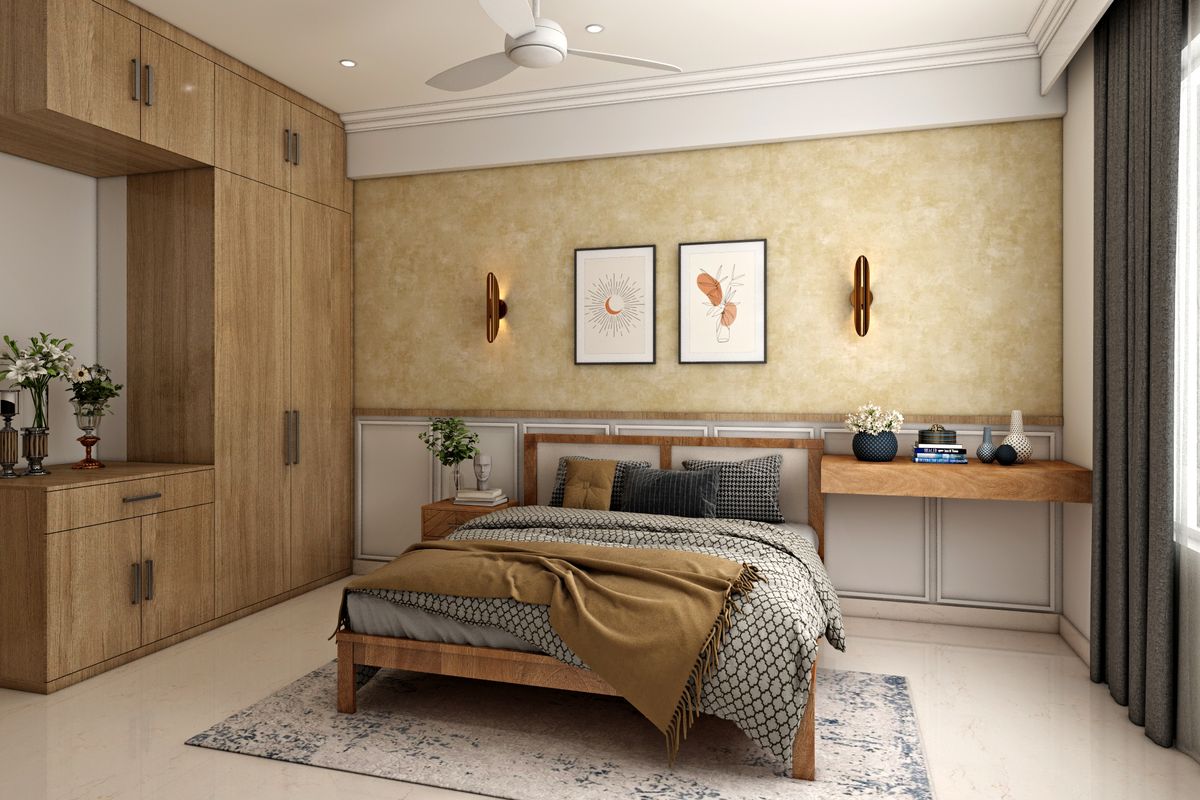 Spacious Classic Themed Convenient Master Bedroom Design | Livspace