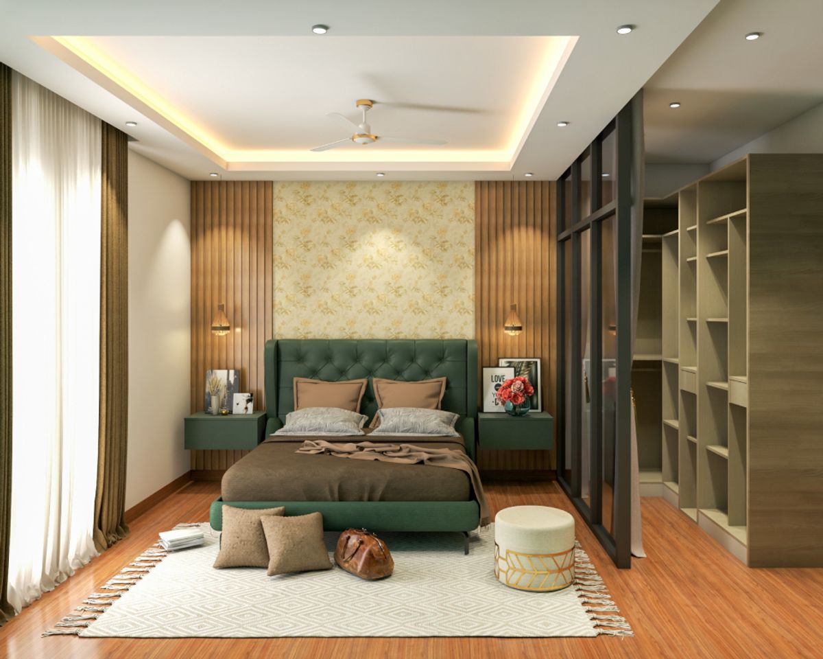 Peripheral Ceiling Design With Cove Lights | Livspace