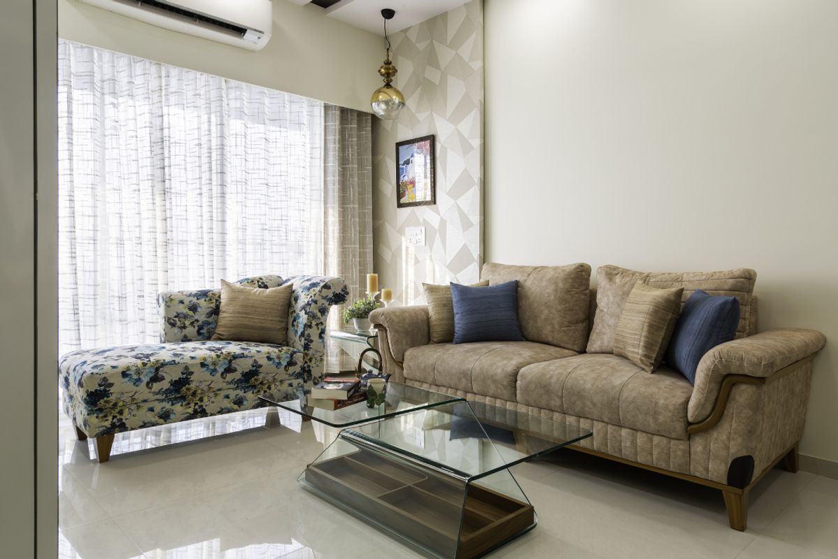 Drawing Room Design With Ample Storage | Livspace