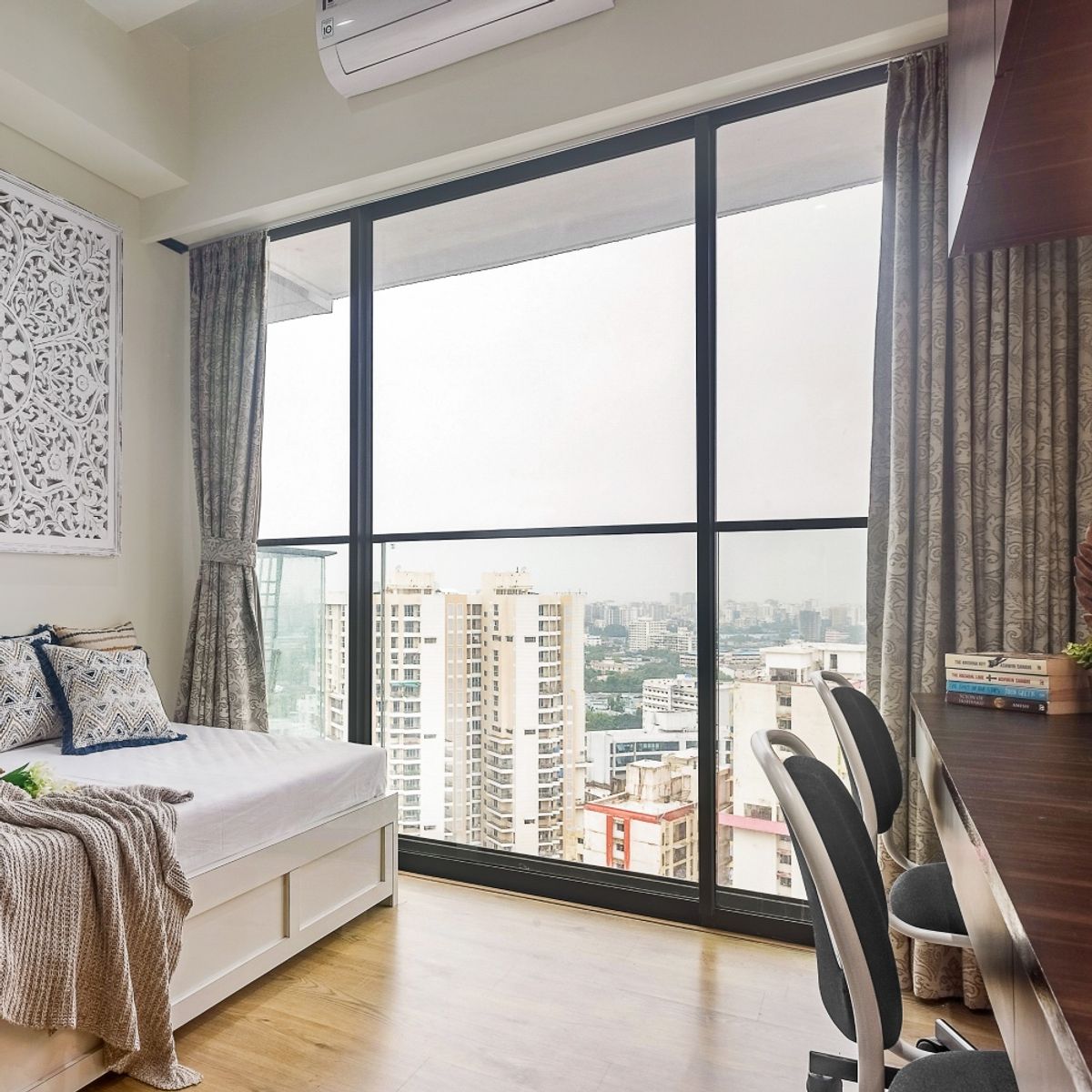 Large Swing Window Design For Bedrooms And Living Rooms | Livspace