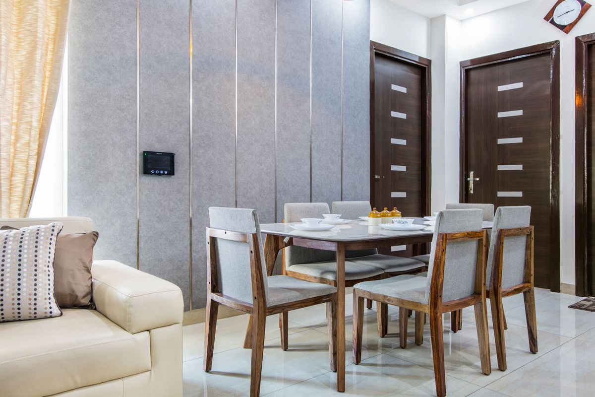 2-BHK Interior For Noida Flat With Mid-Century Modern Aesthetics | Livspace