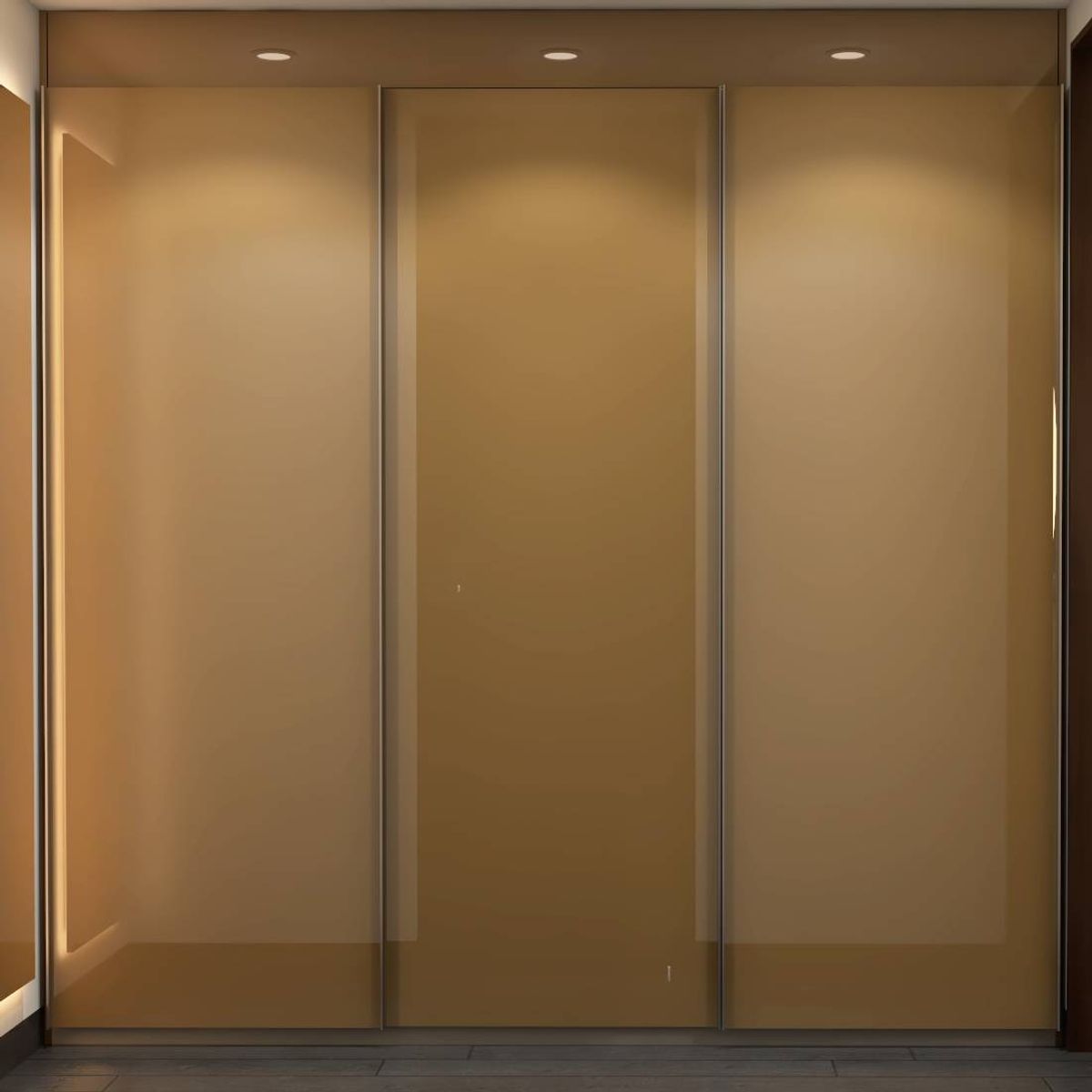 Floor-To-Ceiling Spacious Wardrobe Design With Ambient Lighting | Livspace