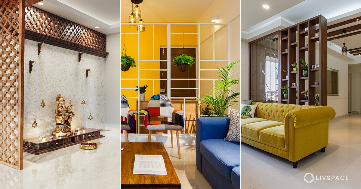 10+ Smart Room Divider Ideas | Room Separator Ideas - Livspace