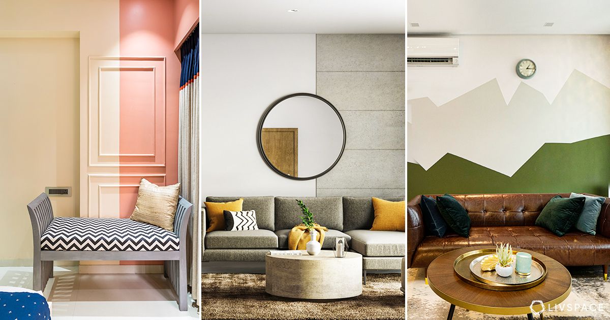Best Two-Colour Combinations for Living Rooms by Livspace