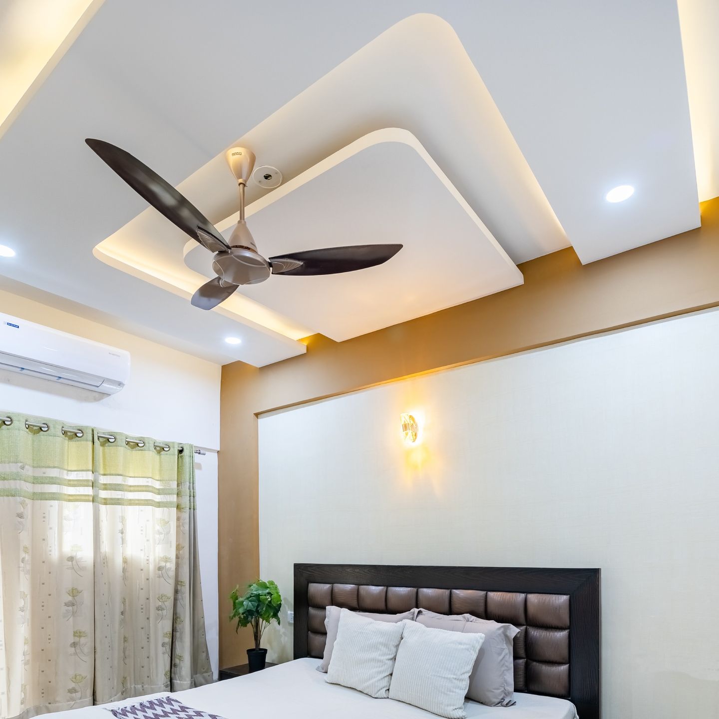Upgrade Your Room with a U-Shaped False Ceiling and Warm Lighting ...