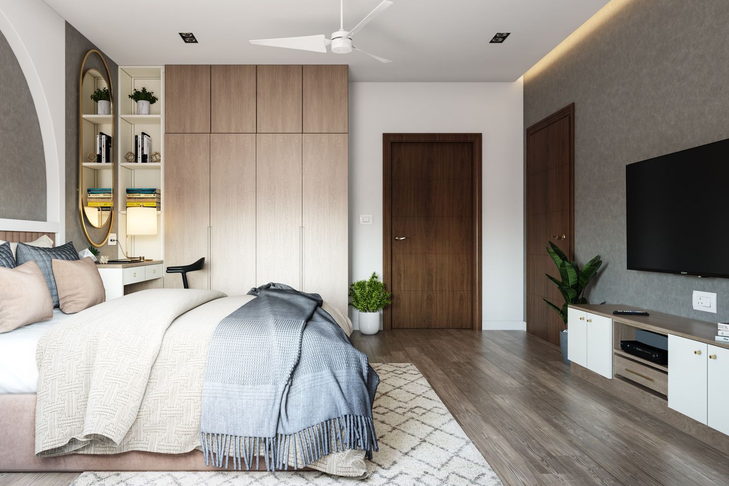 Wardrobe Design With Open Units | Livspace