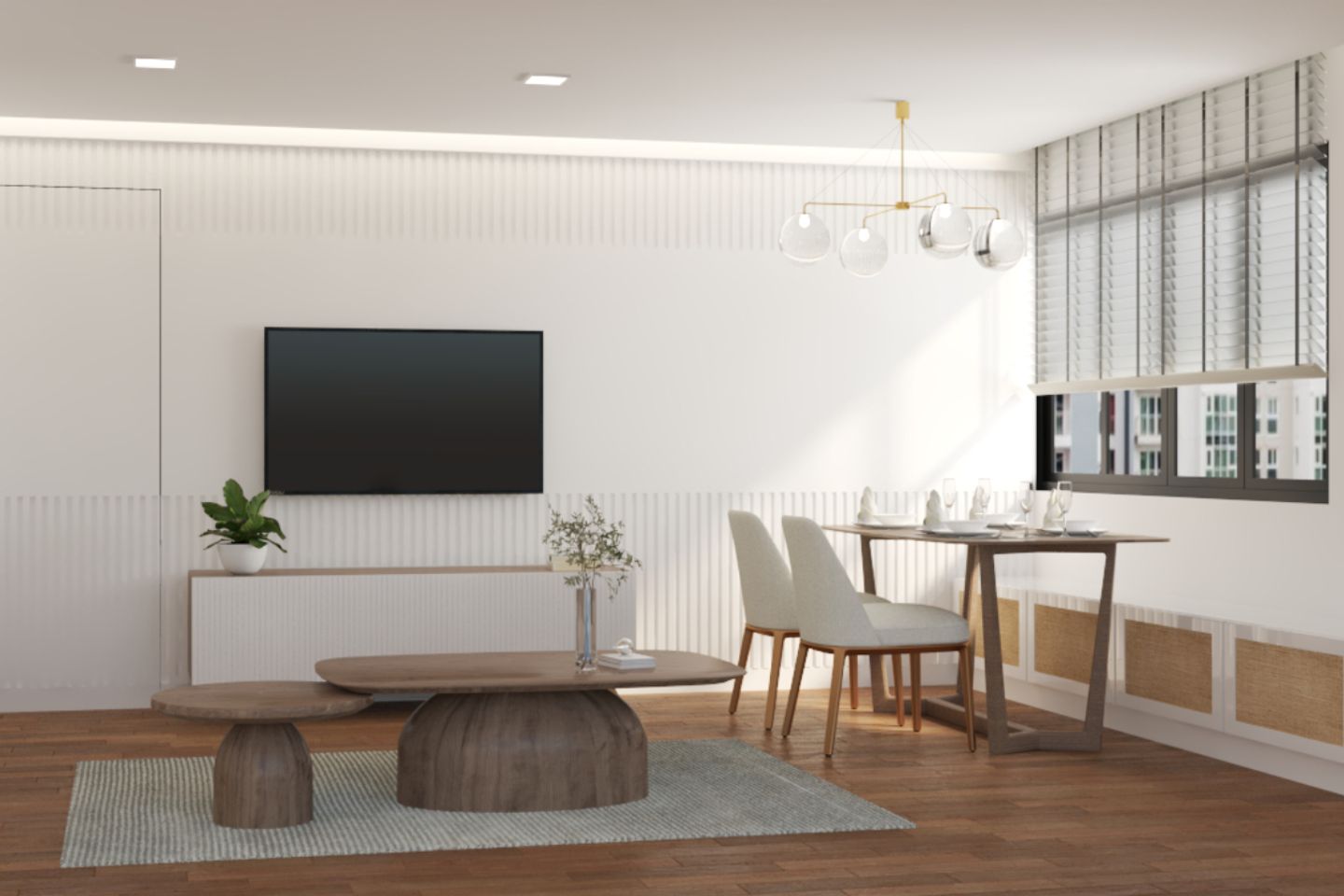 Rectangular False Ceiling Design With Spotlights And Cove Lights | Livspace Rectangular False Ceiling Design With Spotlights And Cove Lights | Livspace