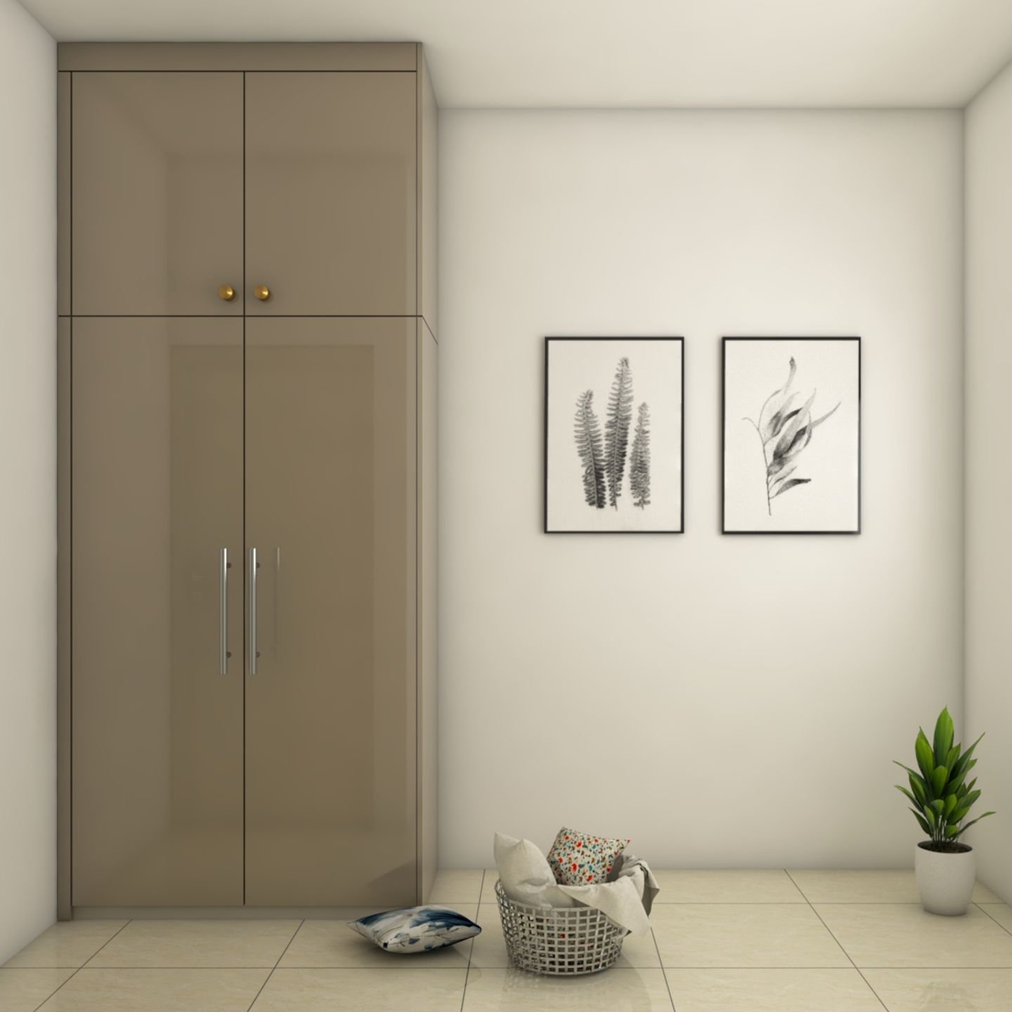Simple Contemporary Style Wardrobe Design Ideas | Livspace