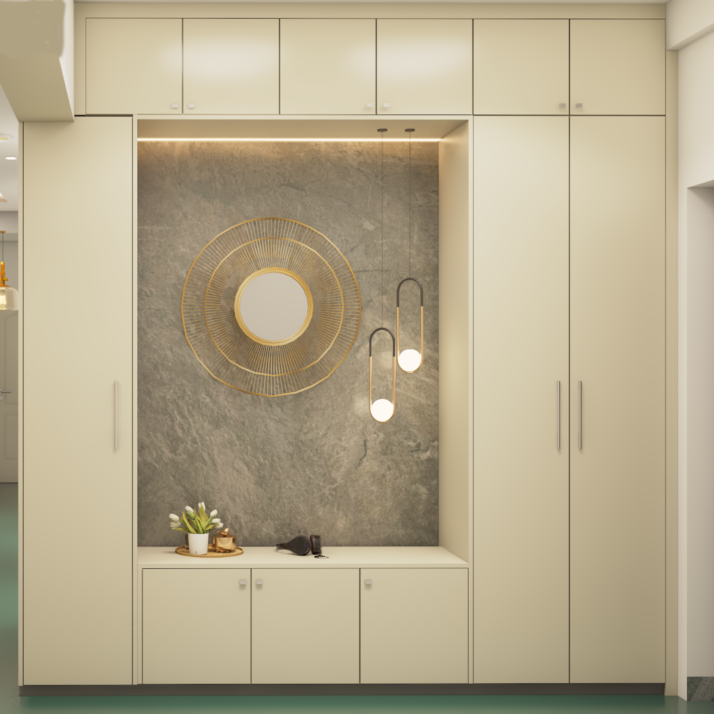 Unique & Spacious Foyer Design | Livspace