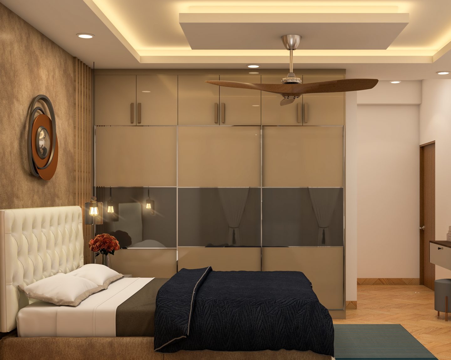 Drop Down False Ceiling With Cove Style | Livspace