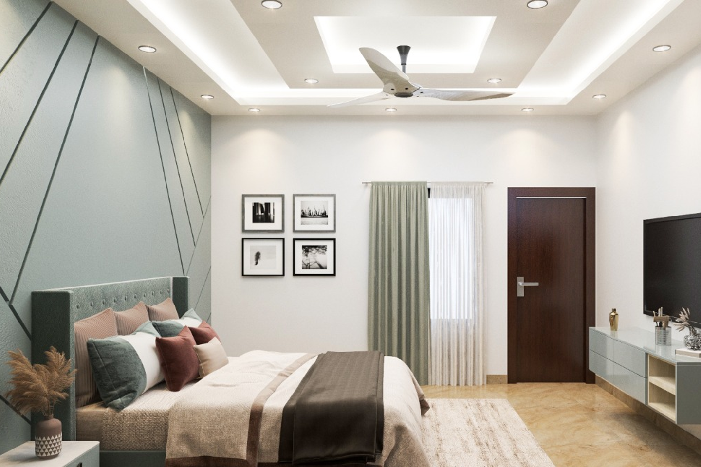 Modern Drop Down False Ceiling Design | Livspace