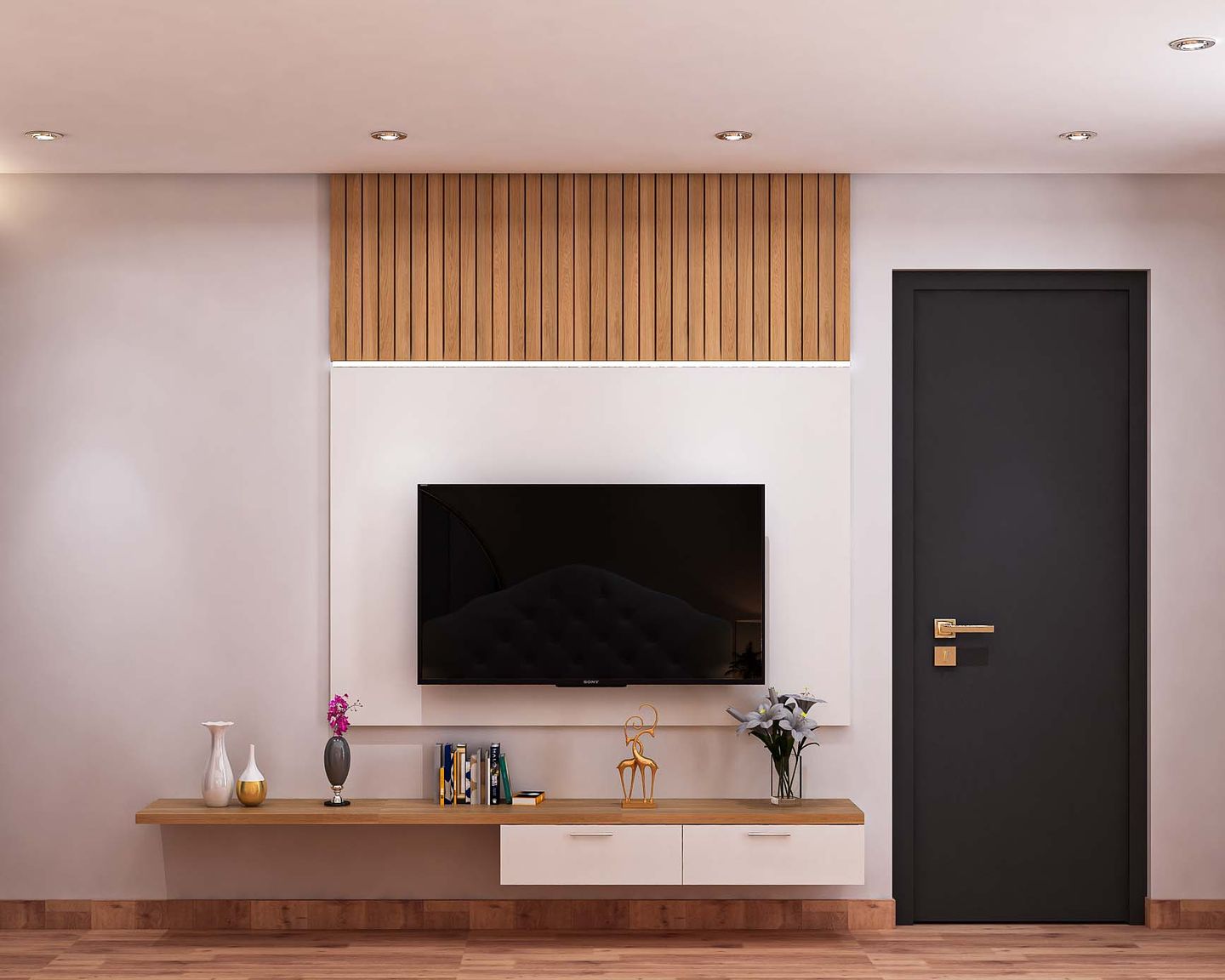 Classic TV Unit With Elegant Aesthetics | Livspace