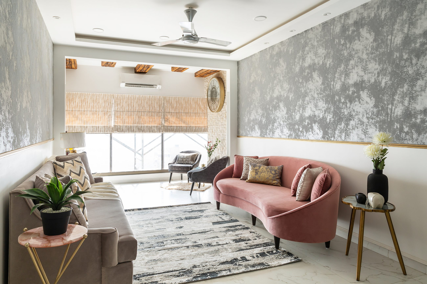 Peripheral False Ceiling Design With Cove lights | Livspace