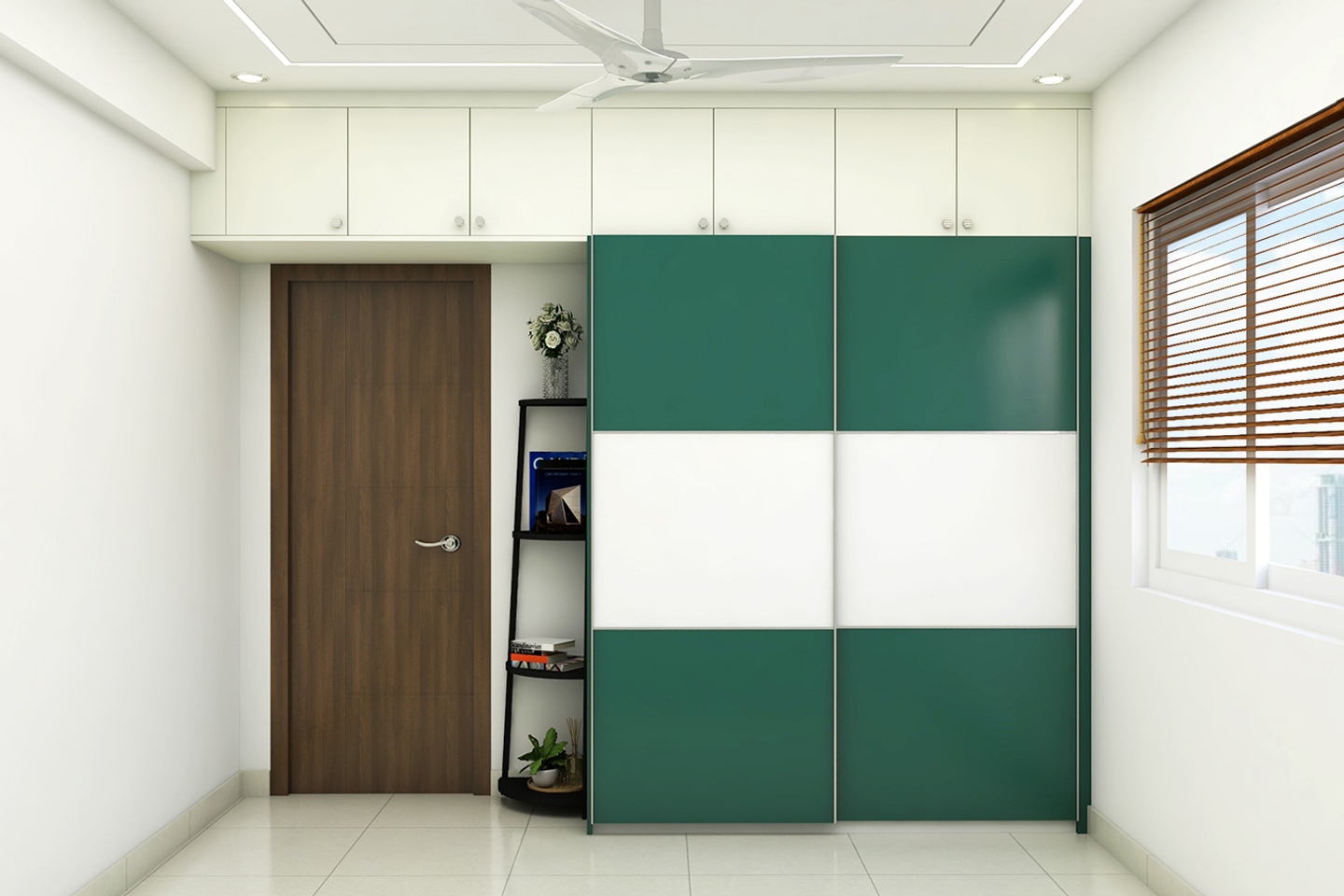 Spacious Vibrant Wardrobe Design Styled With Contemporary Features ...