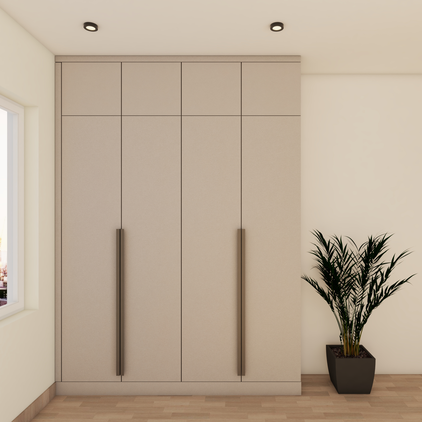 Modern Themed Compact Sized Convenient Wardrobe Design | Livspace
