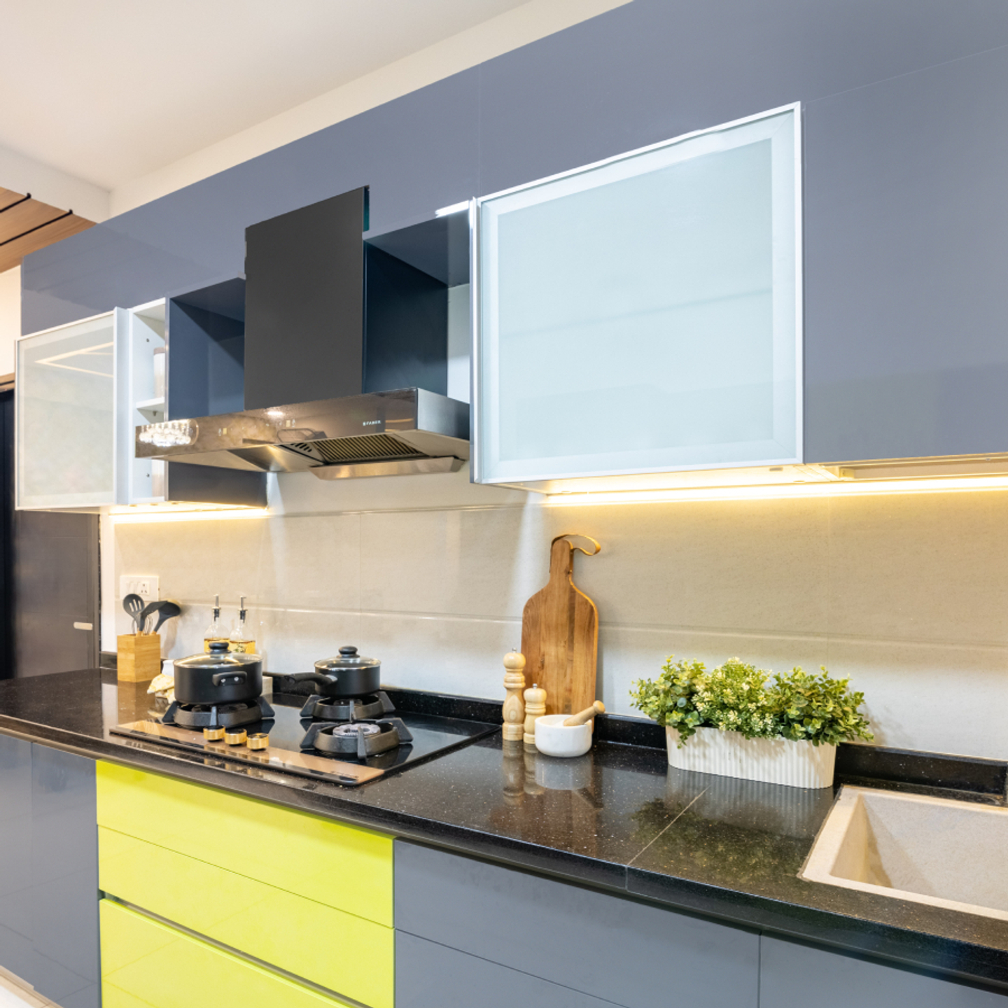 Ceramic Tiles Design With A Glossy Beige Finish | Livspace