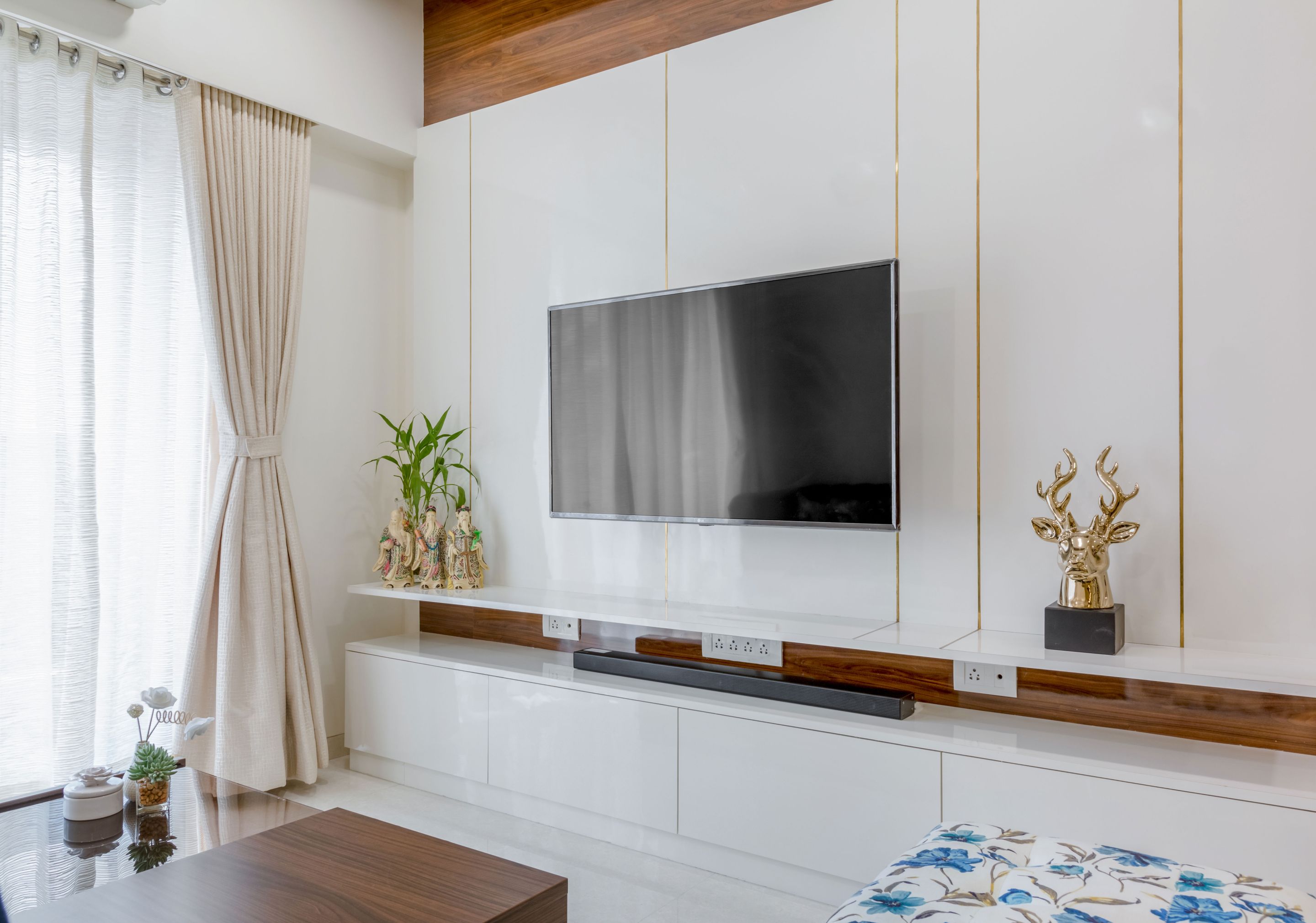 HDB Living Room TV Console by Livspace